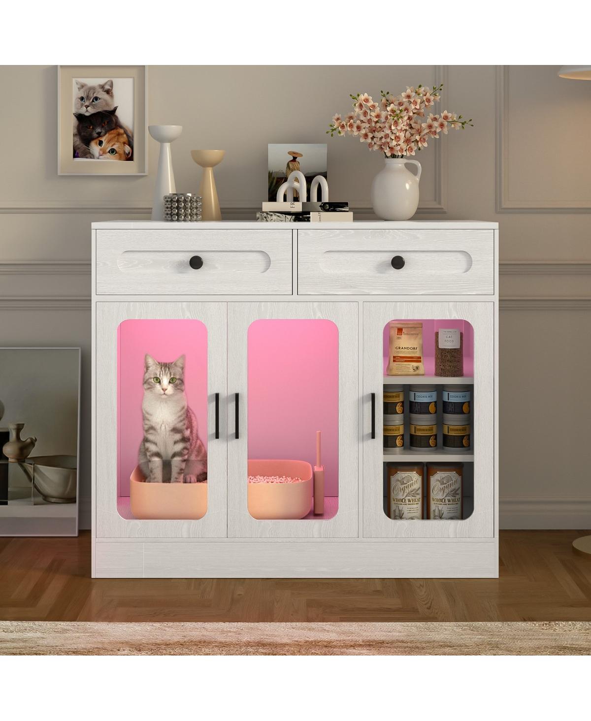 Click here for 6thdruple Cat Litter Box Enclosure  Large Hidden C... prices