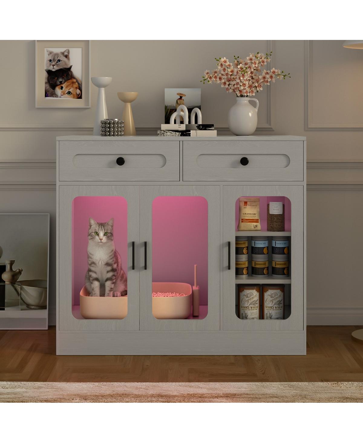 Click here for 6thdruple Cat Litter Box Enclosure  Large Hidden C... prices