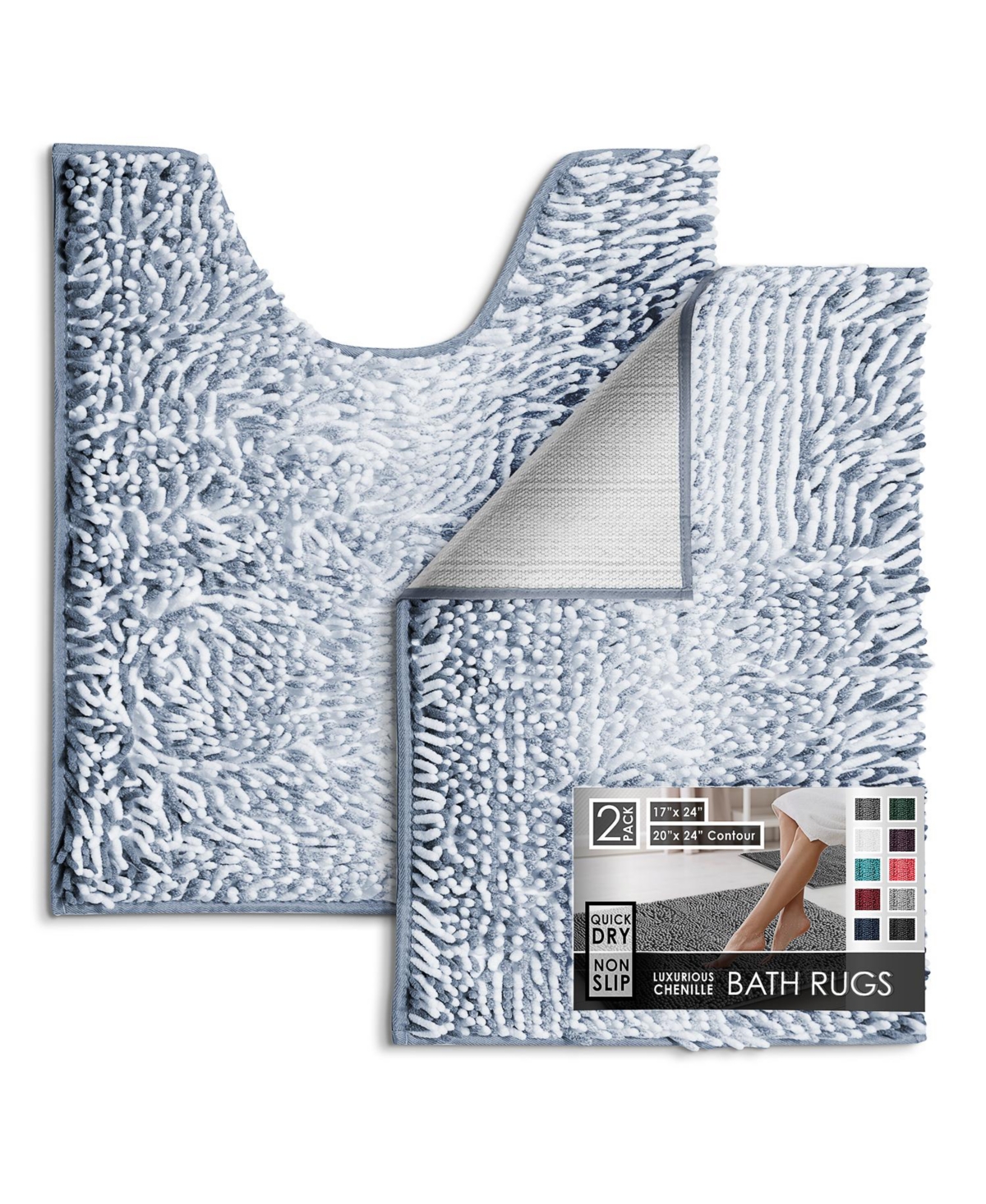 Click here for Hearth and Harbor Chenille Bath Rug 2-Piece Set -... prices