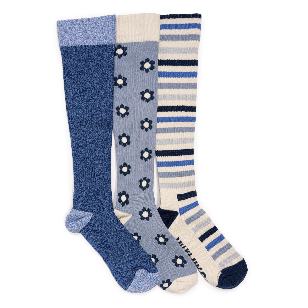 Click here for Muk Luks Womens 3 Pack Tall Cotton Wide Compressio... prices