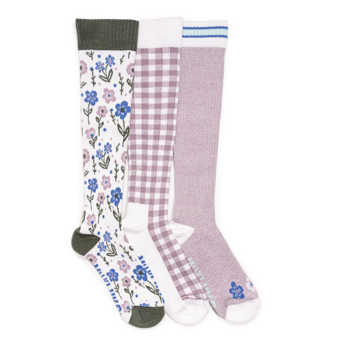 Click here for Muk Luks Womens 3 Pack Tall Cotton Wide Compressio... prices