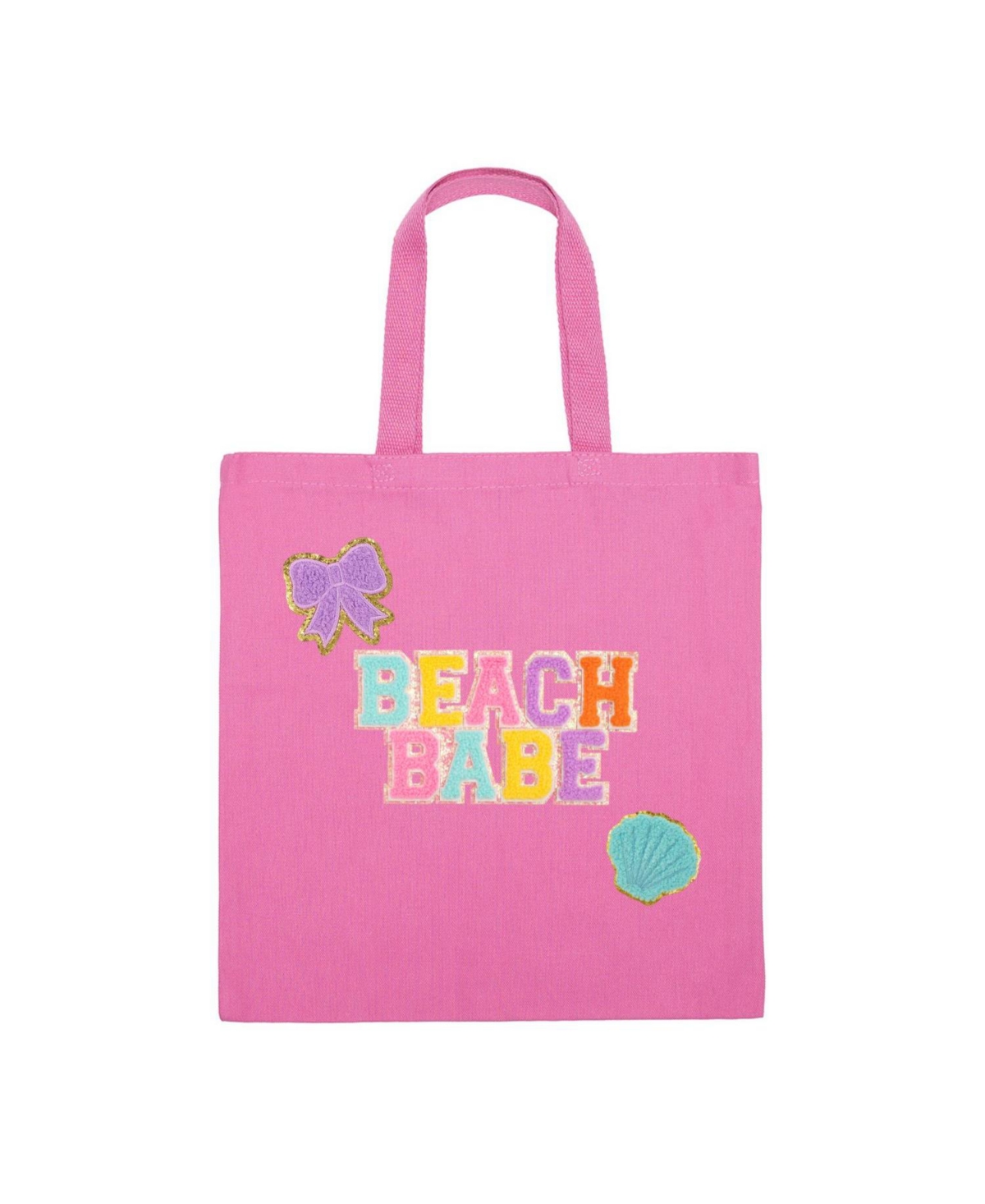Click here for Sweet Wink Beach Babe Patch Tote - Raspberry pink prices
