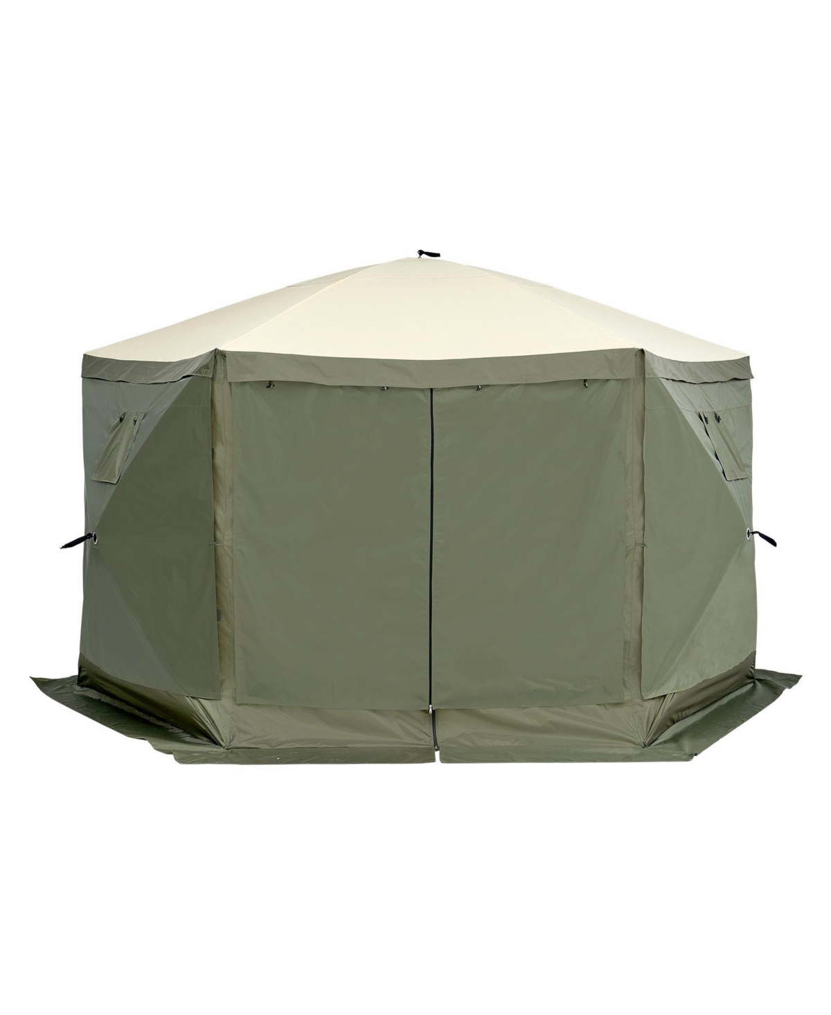 Click here for Mecale 12x12 Ft Pop Up Gazebo Tent 6-Sided with Mo... prices