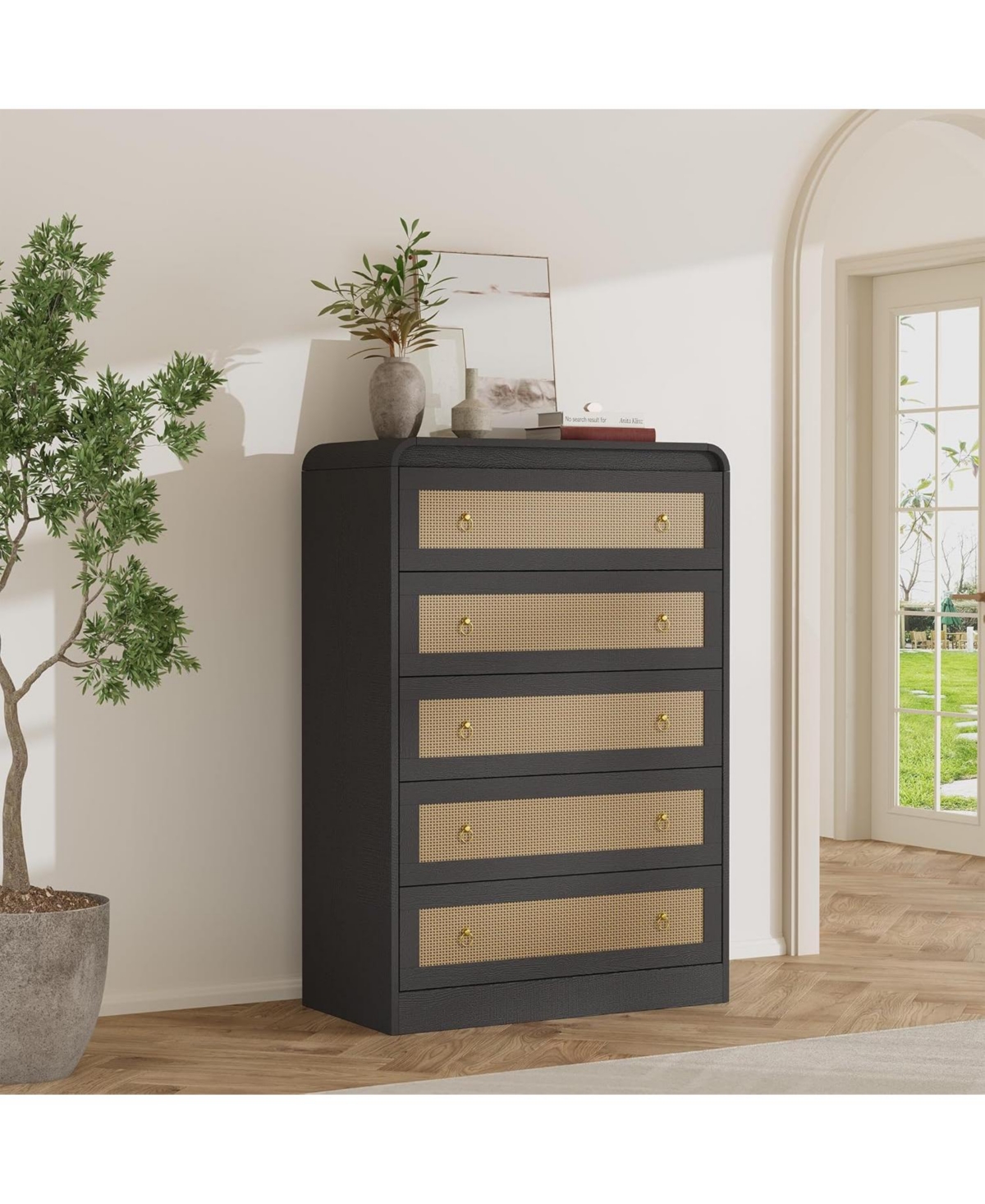 Click here for gaomon 31 Tall Rattan Drawer Dresser for Bedroom D... prices