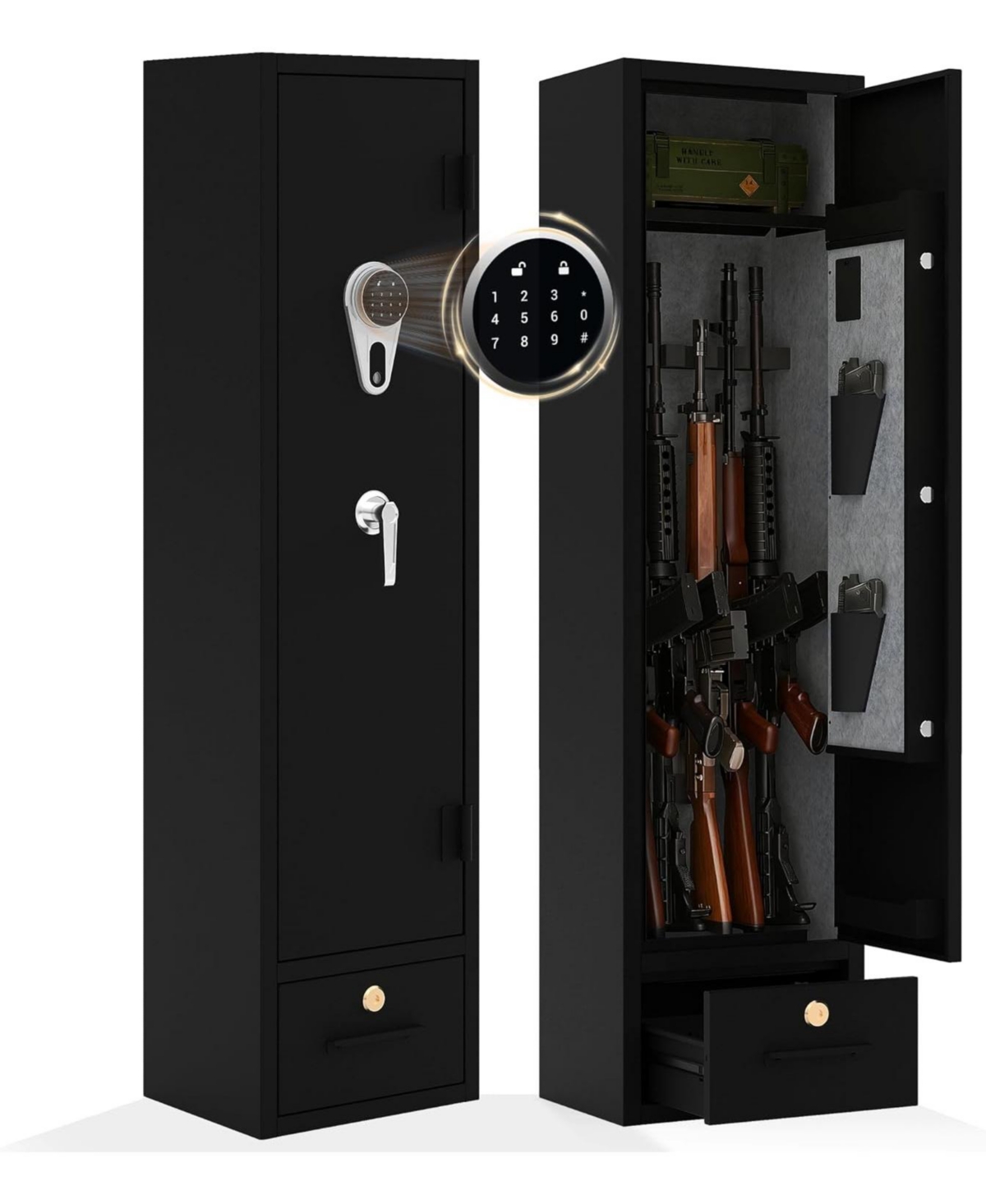 Click here for gaomon Heavy Duty Rifle and Pistol Safe with Quick... prices