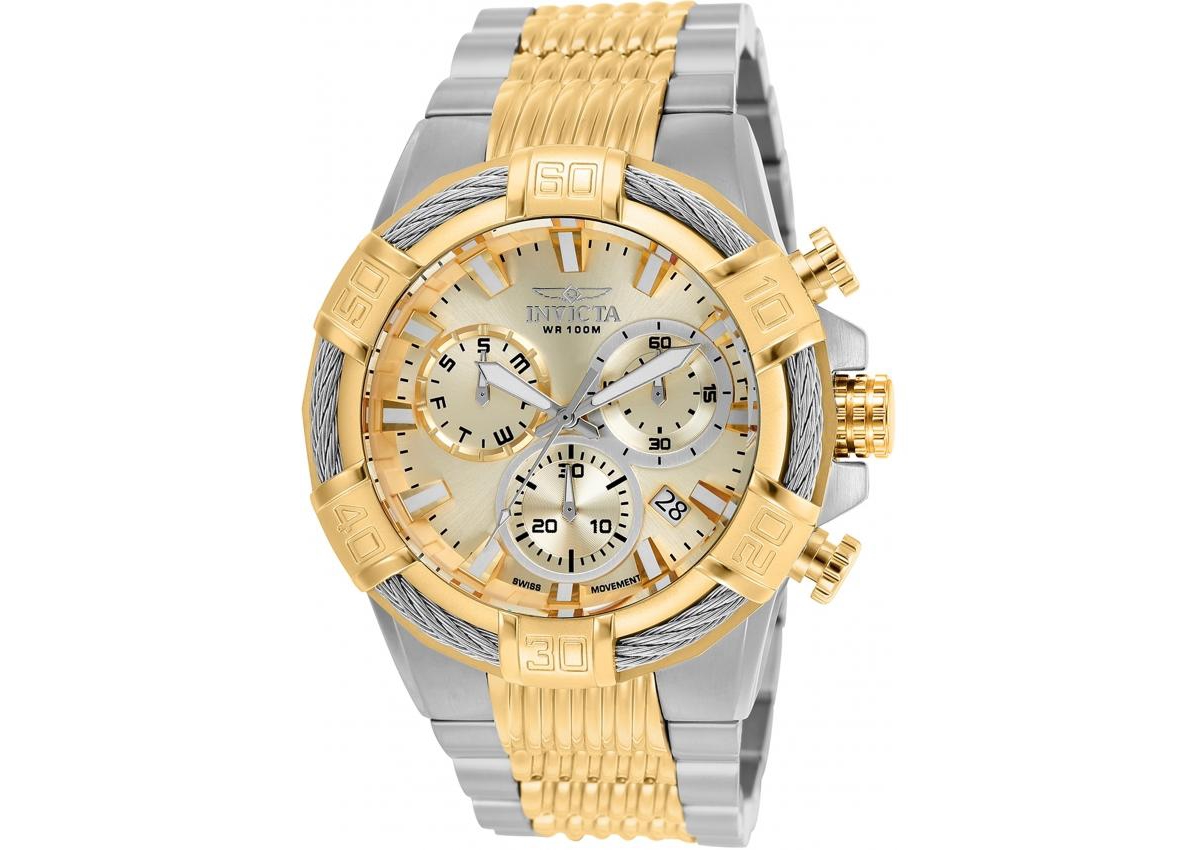 Click here for Invicta 25864 Bolt Quartz Chronograph Gold Dial Wa... prices