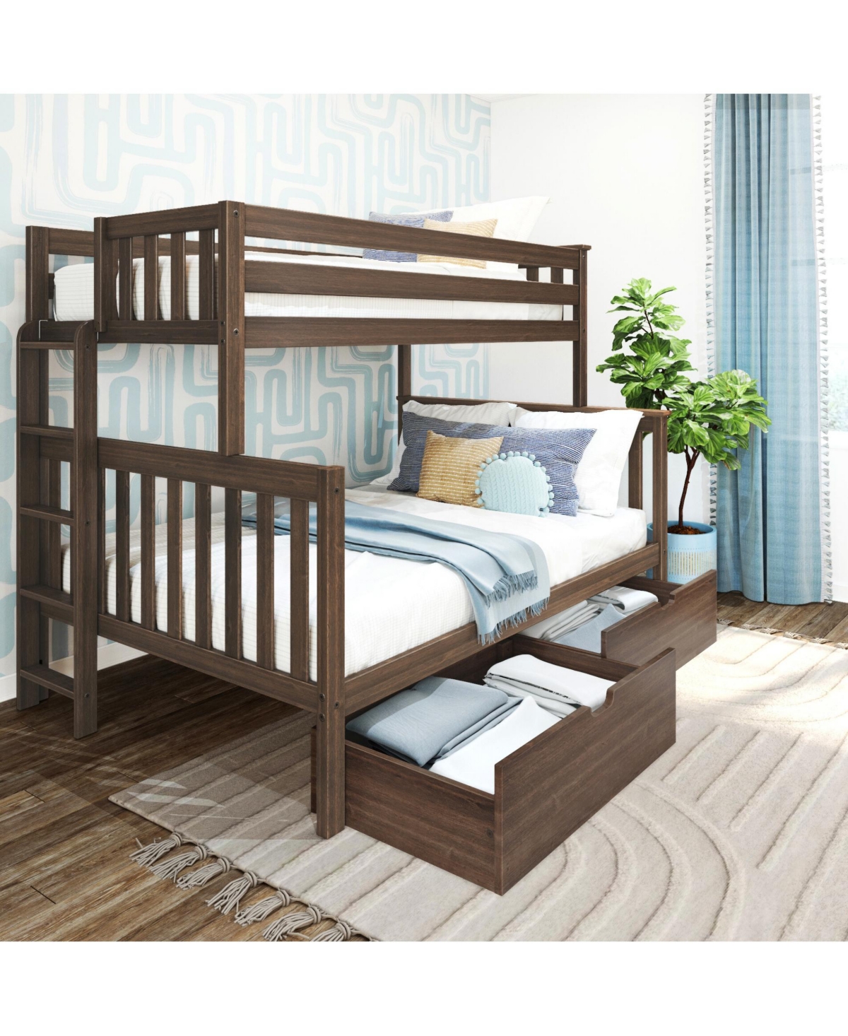 Click here for Max & Lily Full Bunk Bed With Ladder on End and St... prices