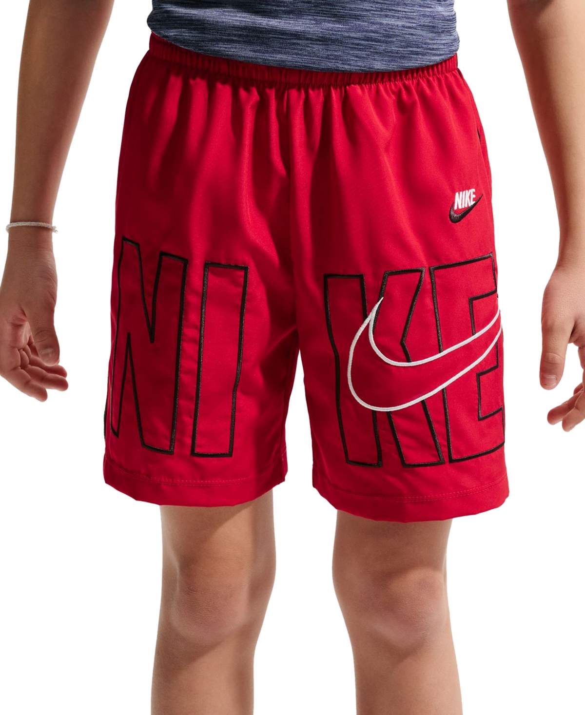 Click here for Nike Boys Multi Dri-fit Training Shorts - Gym Red/... prices