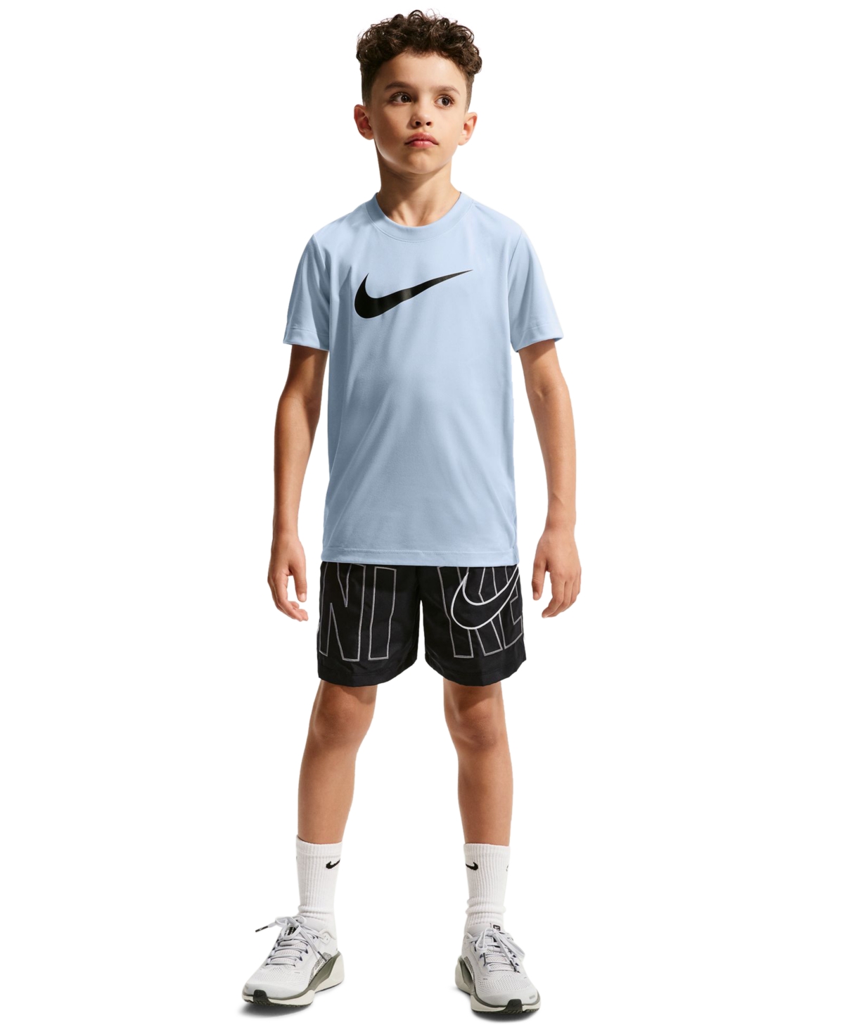 Click here for Nike Boys Multi Dri-fit Training Shorts - Black/Wh... prices