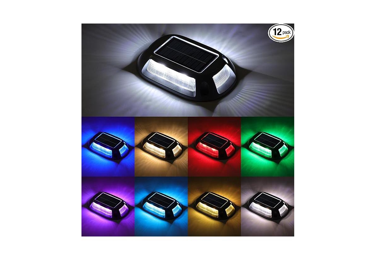 Click here for Solar Driveway Lights Dock Deck Lights 12 Pack 9 C... prices