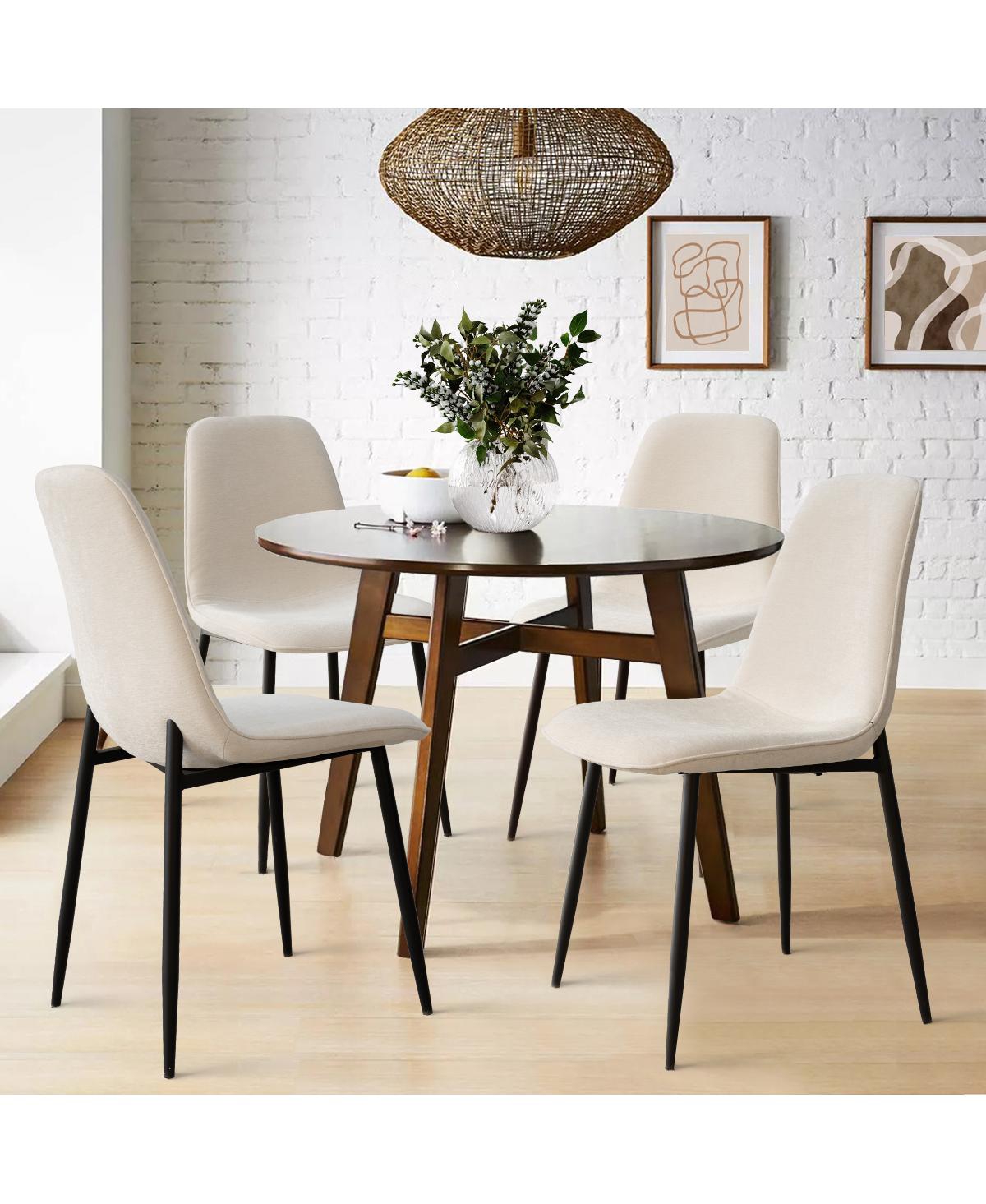Click here for Maison Boucle Modern Chenille Upholstered Dining C... prices