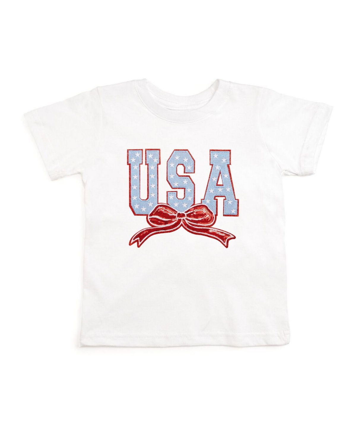 Click here for Sweet Wink Baby Girls Usa Stars and Bow Patch Shor... prices
