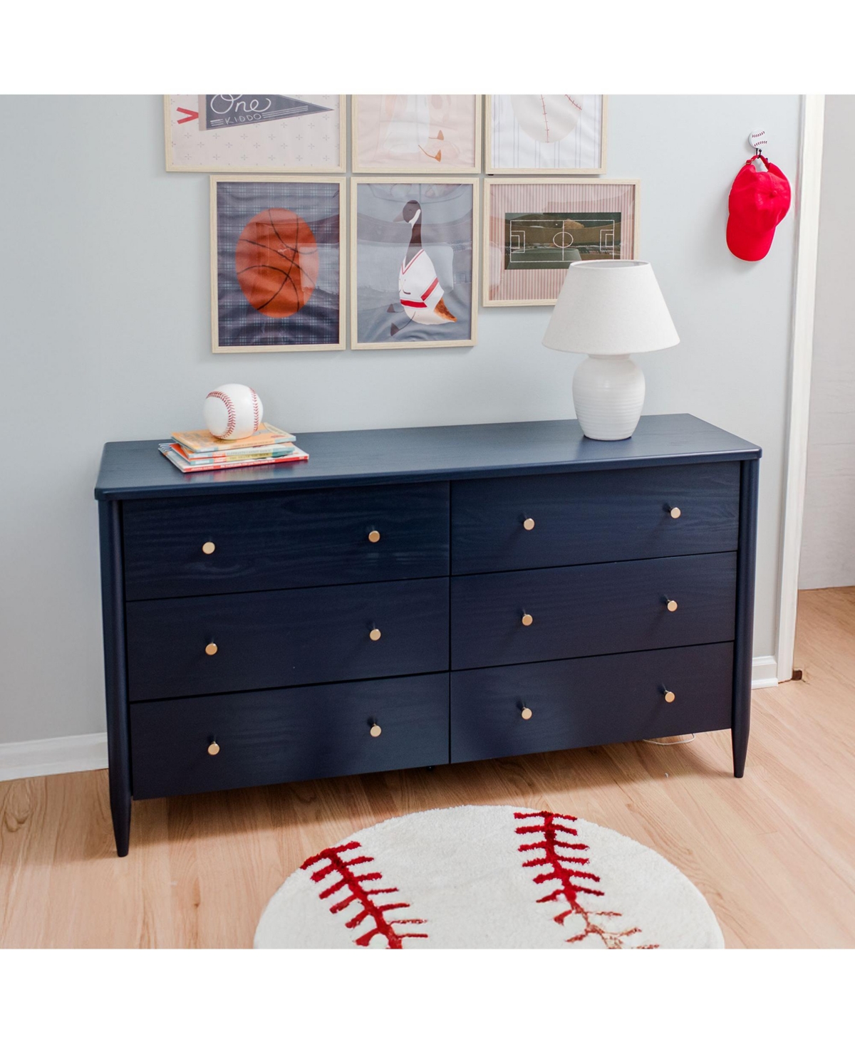 Click here for Max and Lily Harbor 6-Drawer Dresser - Blue prices