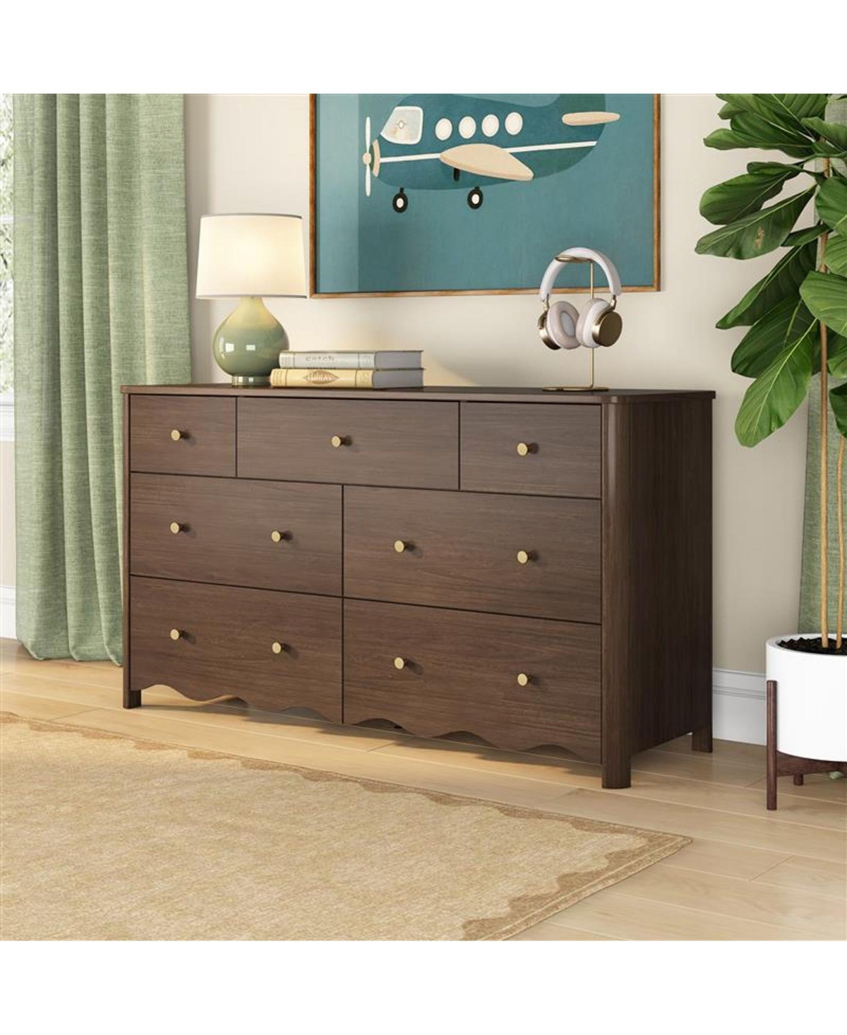 Click here for Max and Lily Sutton 7 Drawer Dresser - Walnut prices