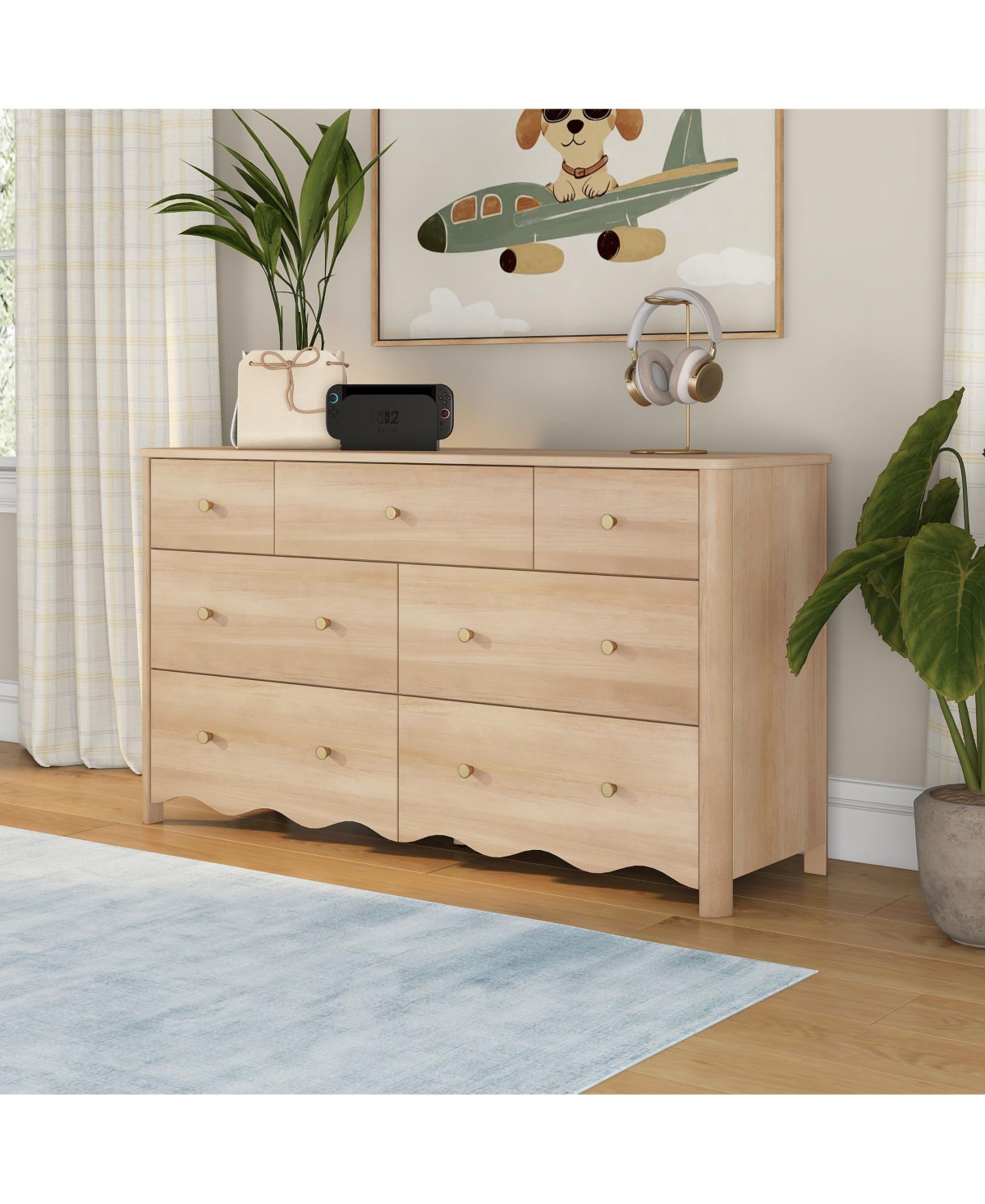 Click here for Max and Lily Sutton 7 Drawer Dresser - Blonde prices