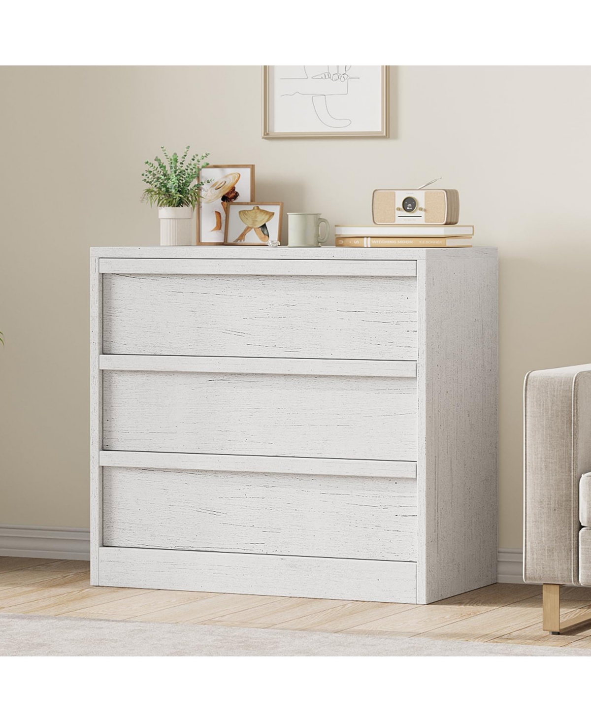 Click here for gaomon 3-Drawer Dresser for Bedroom  Small Modern... prices