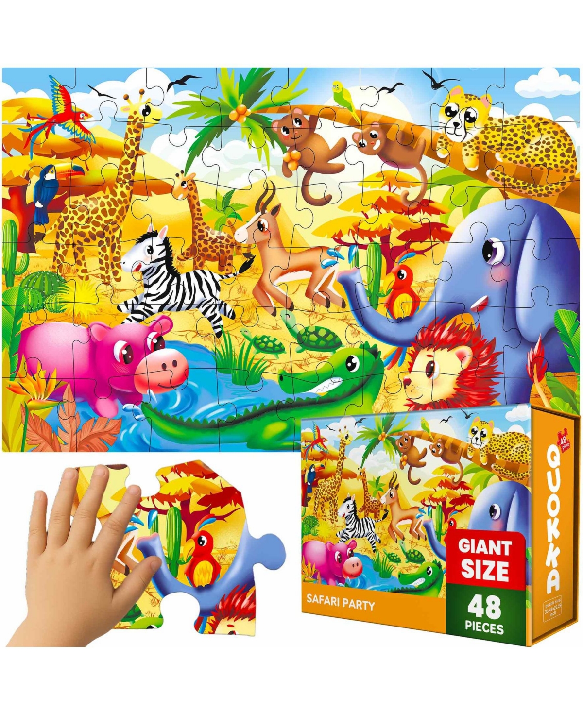 Click here for Quokka 2x3 Ft Giant Floor Puzzles for Kids Ages 4-... prices