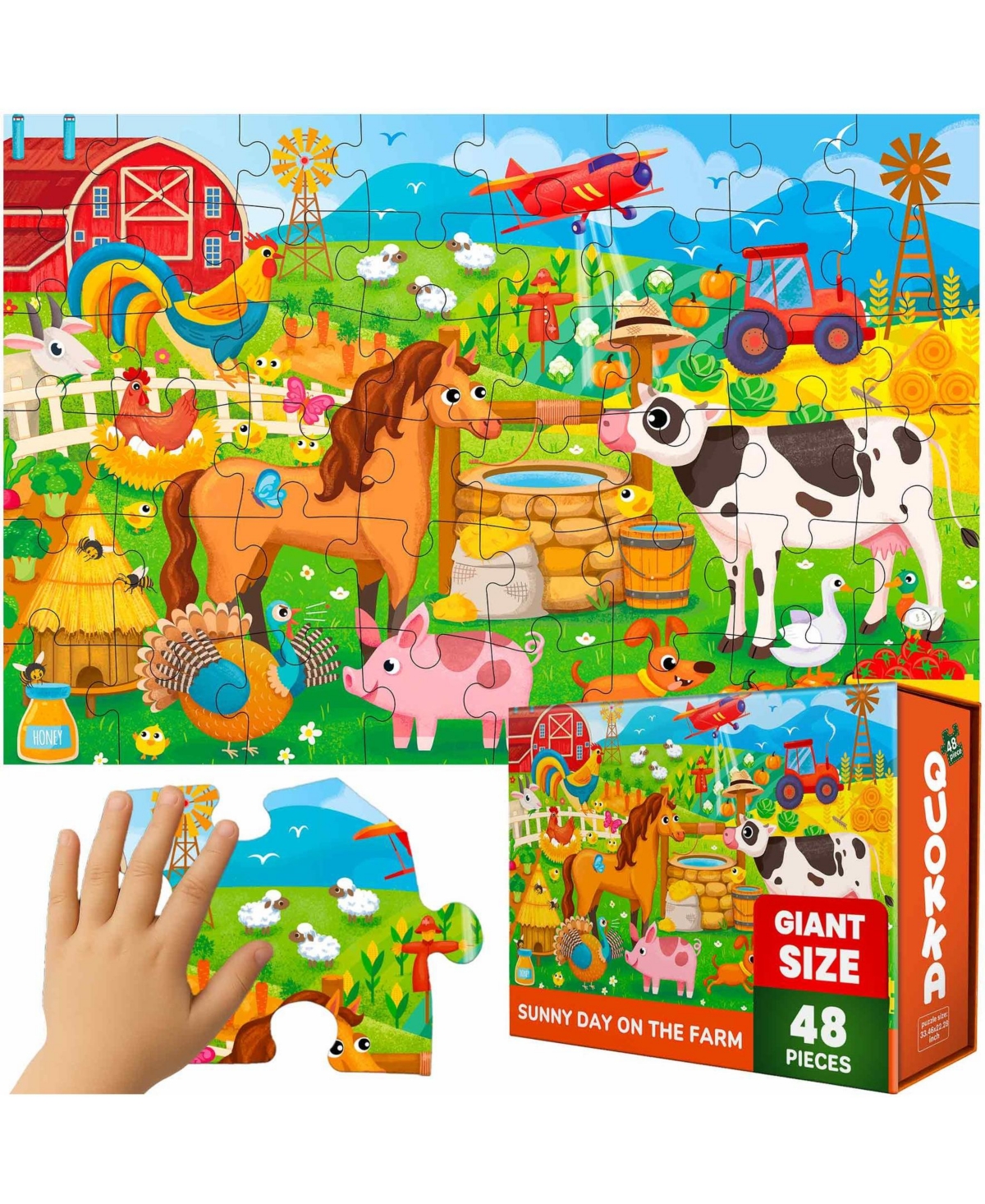 Click here for Quokka 2x3 Ft Giant Floor Puzzles for Kids Ages 4-... prices