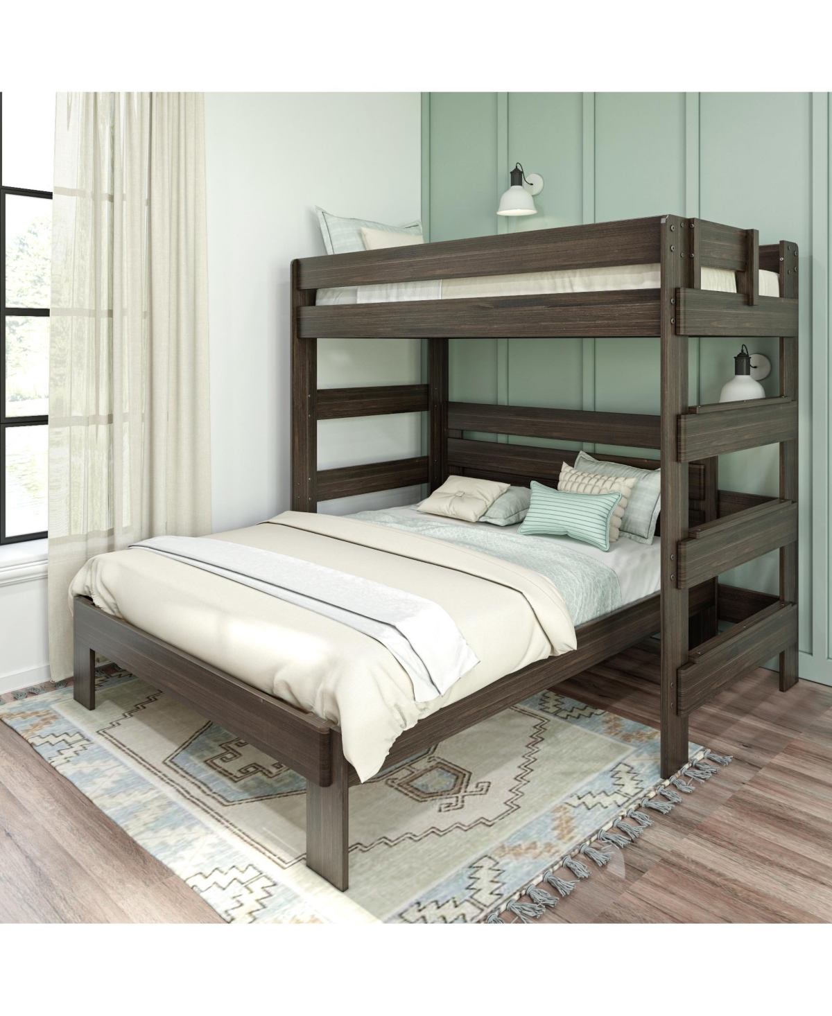 Click here for Max and Lily Solid Wood Modern Farmhouse Bunk Bed... prices