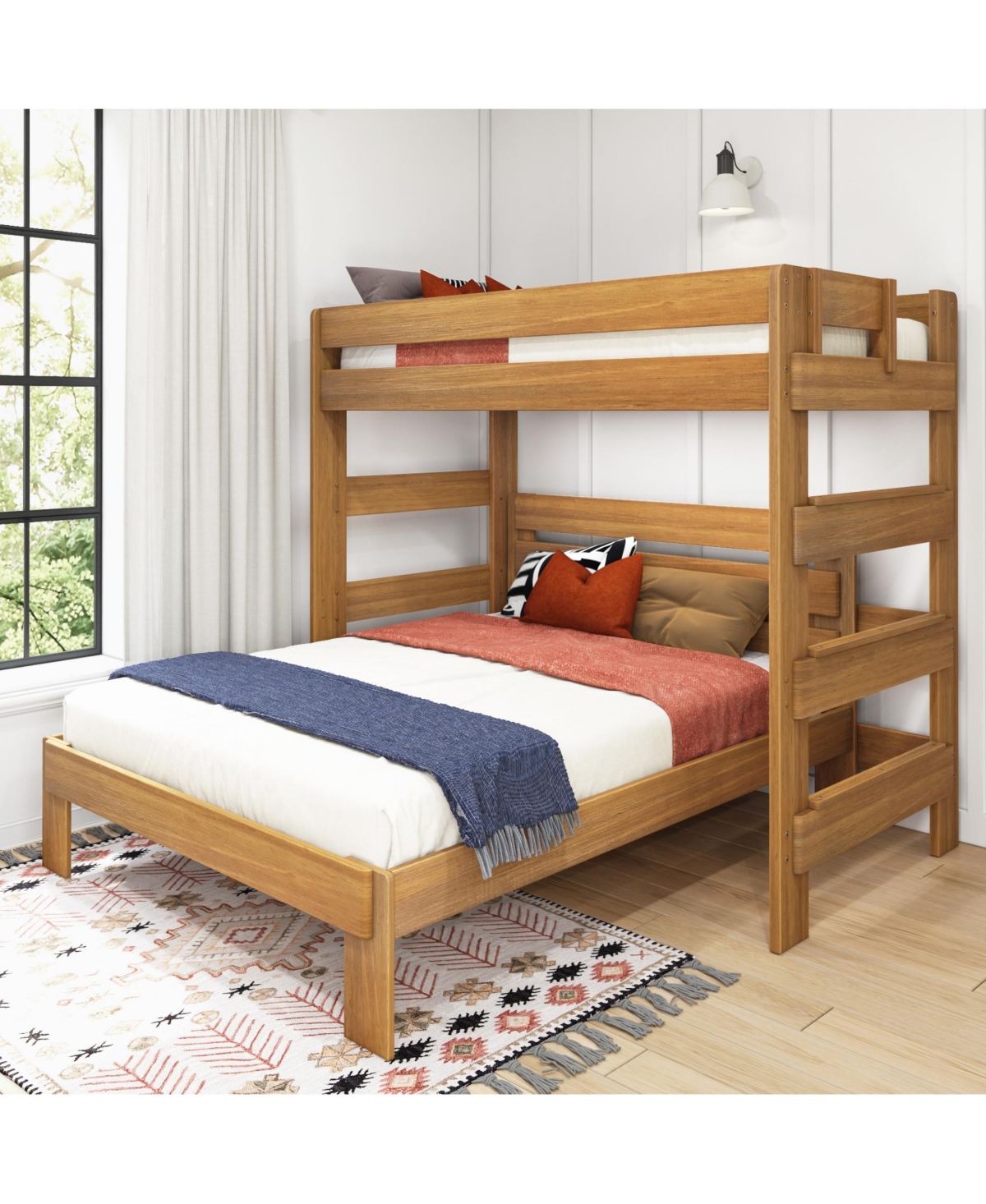 Click here for Max and Lily Solid Wood Modern Farmhouse Bunk Bed... prices