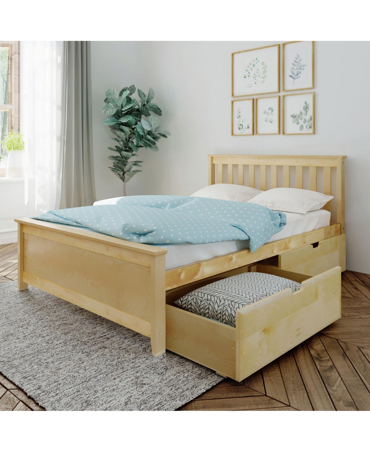 Click here for Max and Lily Full Size Bed Frame with Storage Draw... prices
