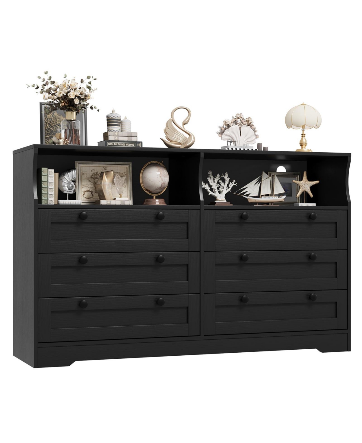 Click here for gaomon 6 Drawer Dresser with Rgb Led Lights  Power... prices