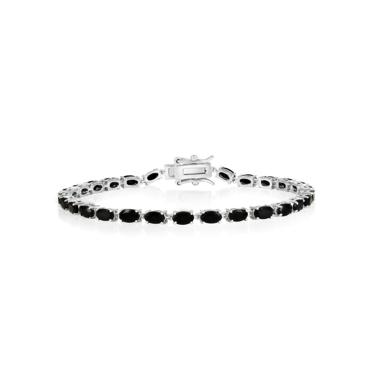 Click here for Simona Onyx Tennis Bracelet in Sterling Silver - O... prices