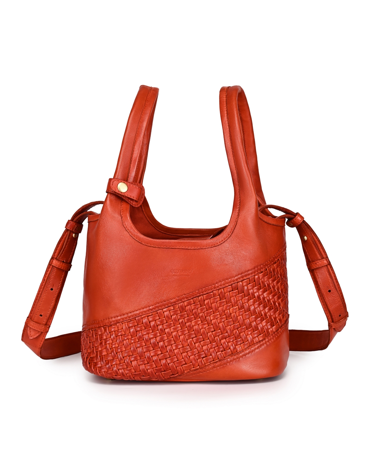 Click here for Old Trend Lily Small Handwoven Tote Handbag - Burn... prices