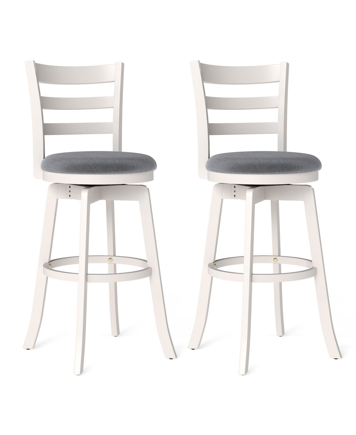 Click here for Slickblue Set of 2 Swivel Barstools with Upholster... prices