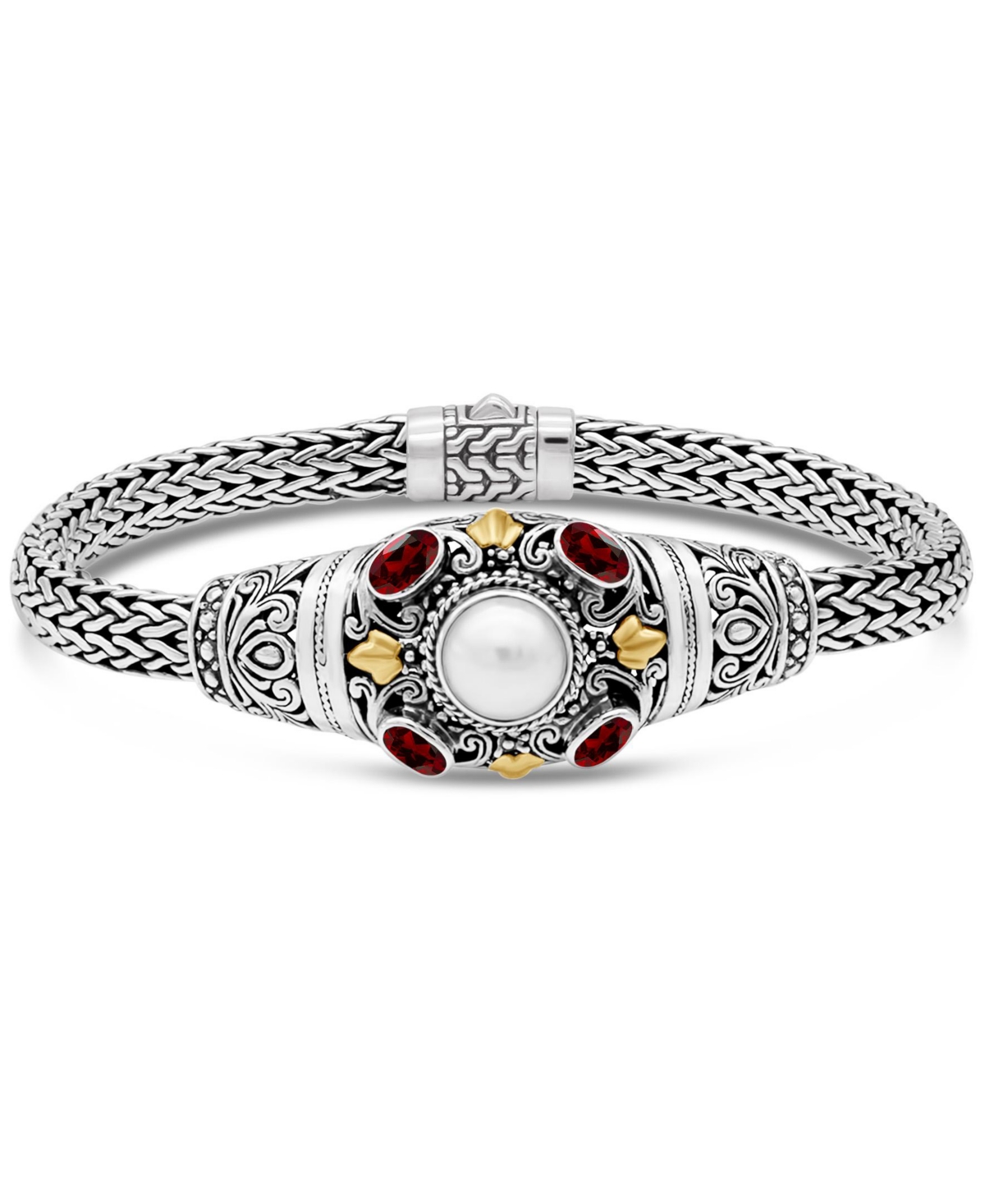 Click here for Devata Garnet  Freshwater Cultured Pearl and Filig... prices