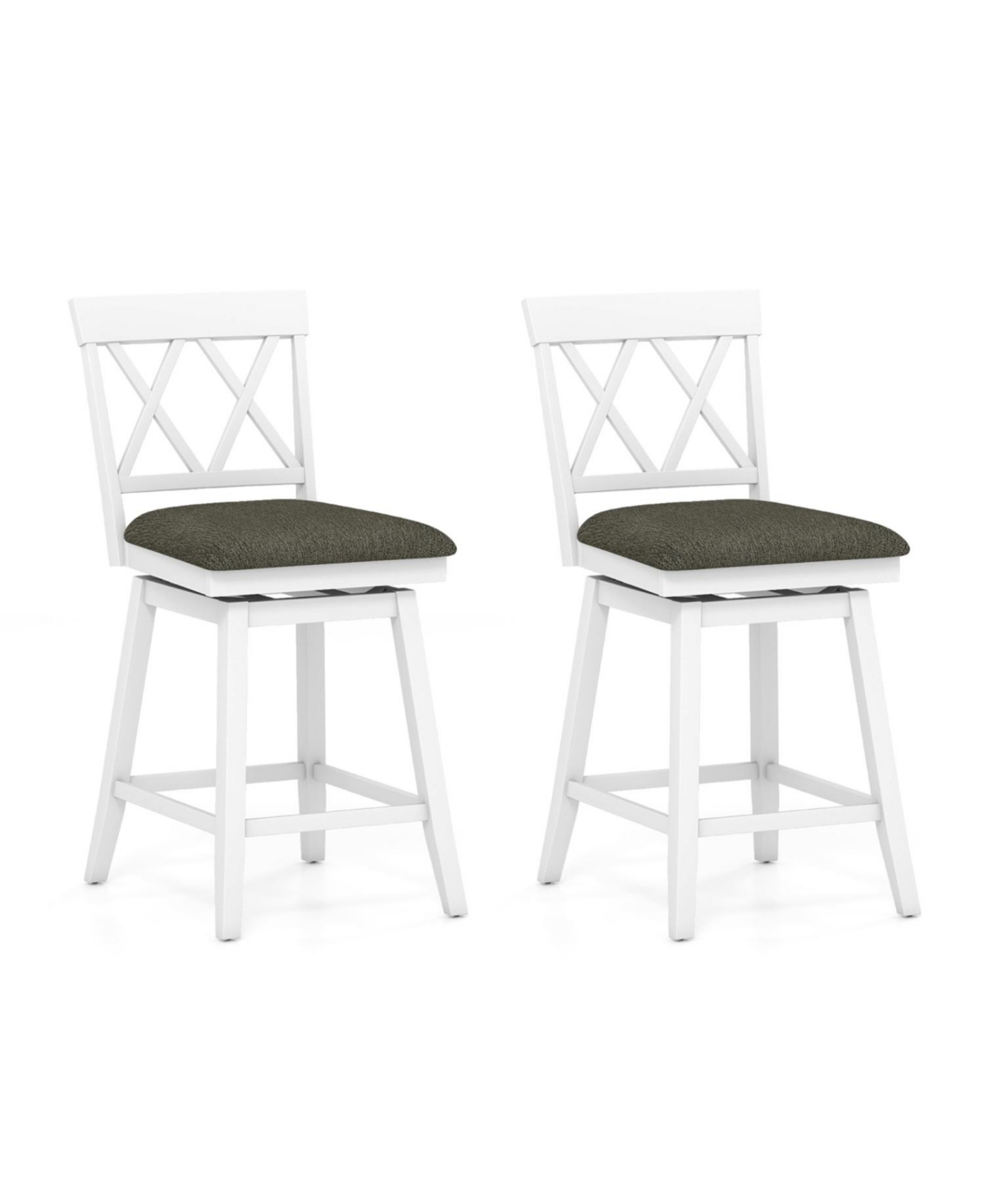 Click here for Slickblue Set of 2 Swivel Counter Height Bar Stool... prices
