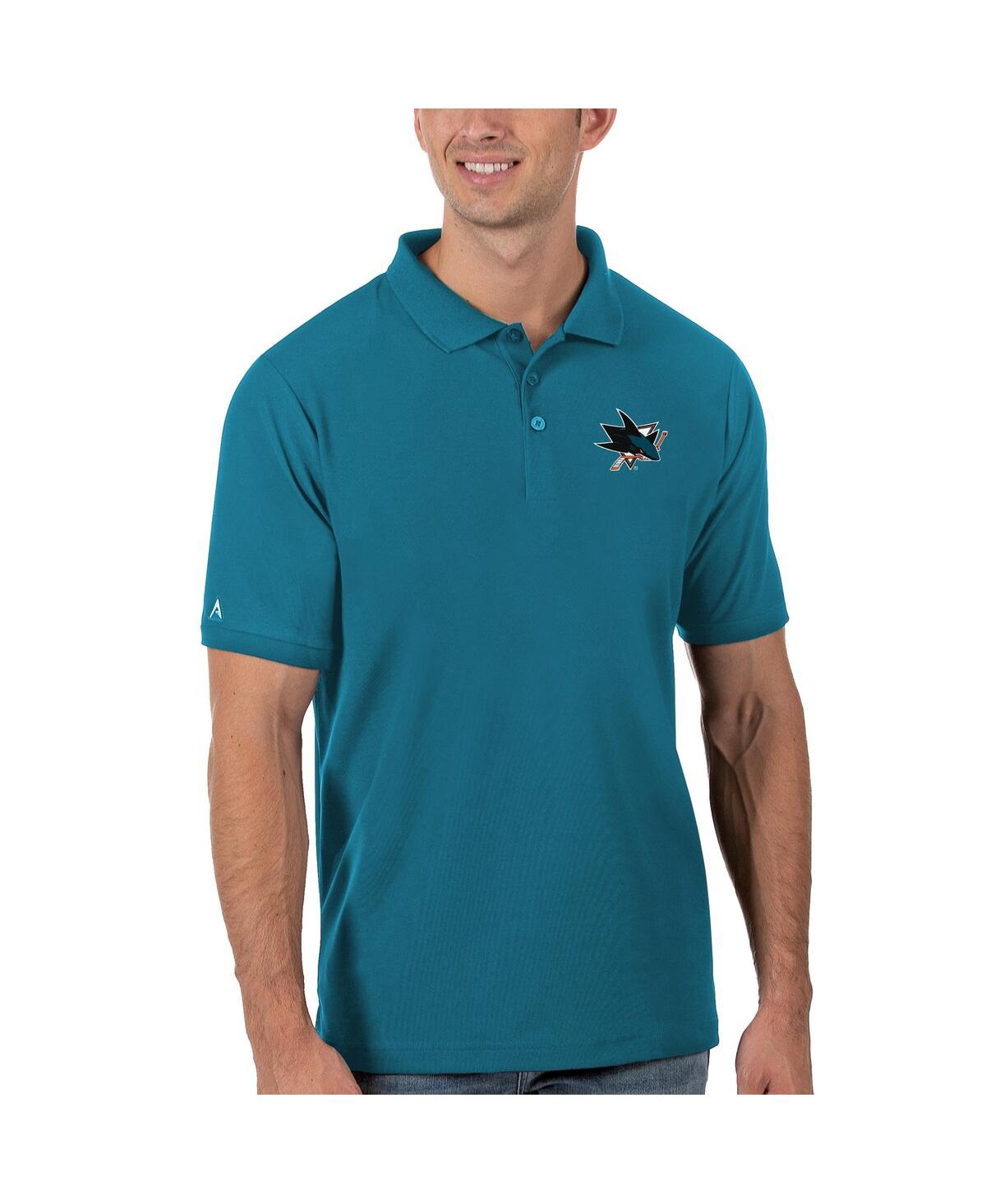 Click here for Antigua Mens Teal San Jose Sharks Legacy Pique Pol... prices