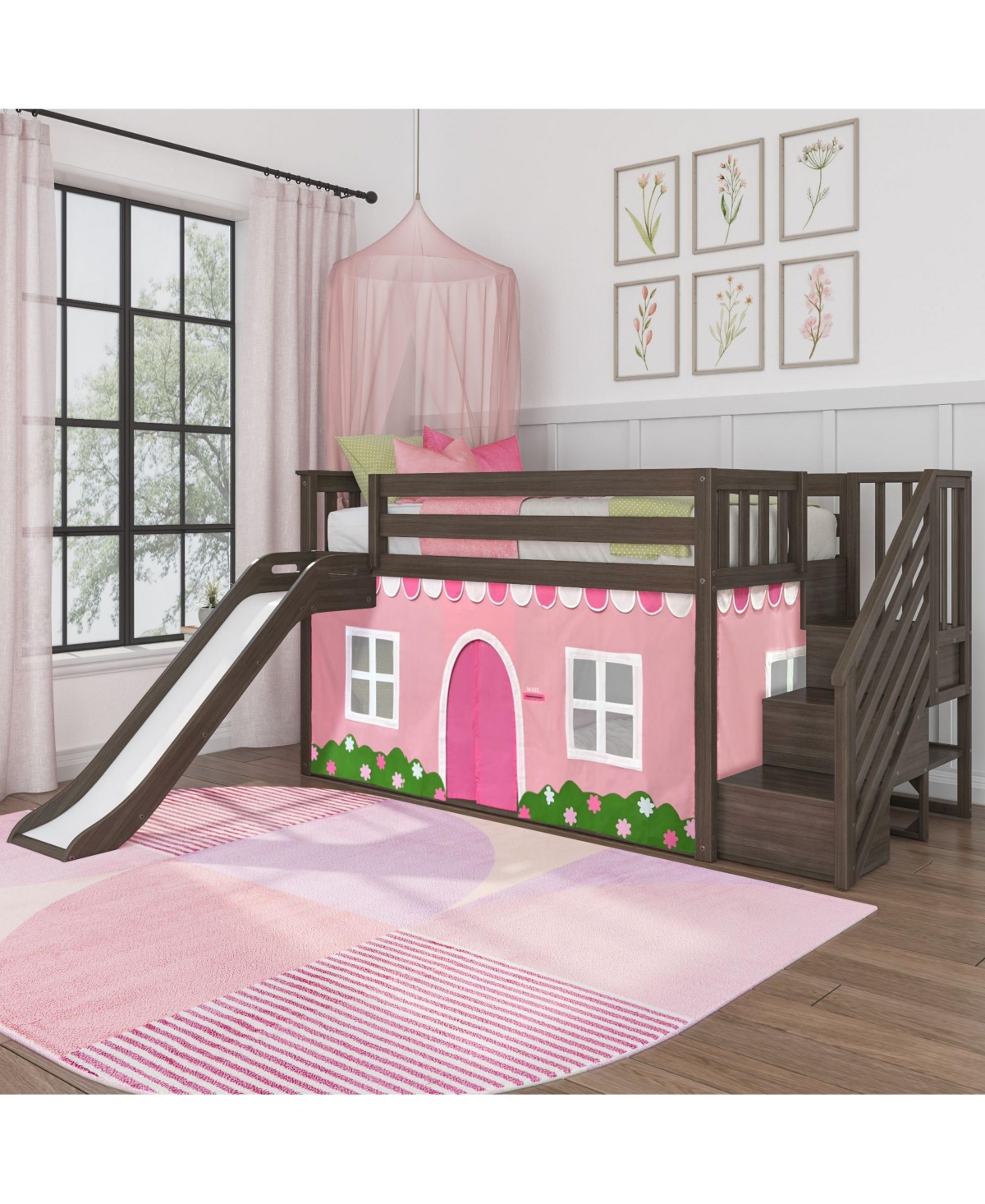 Click here for Max and Lily Low Loft With Stairs  Easy Slide and... prices