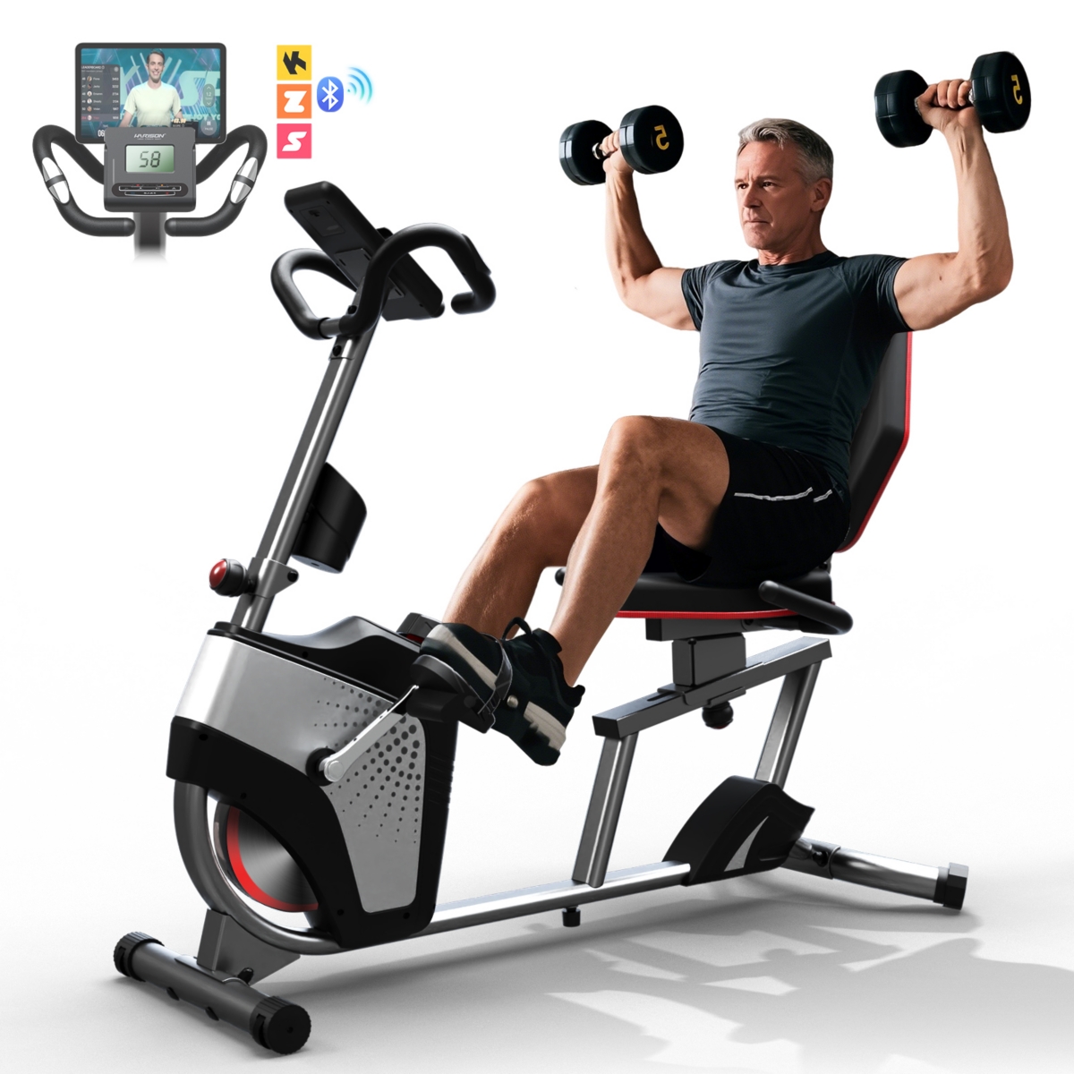 Click here for Harison Recumbent Exercise Bike  350 lbs Capacity... prices