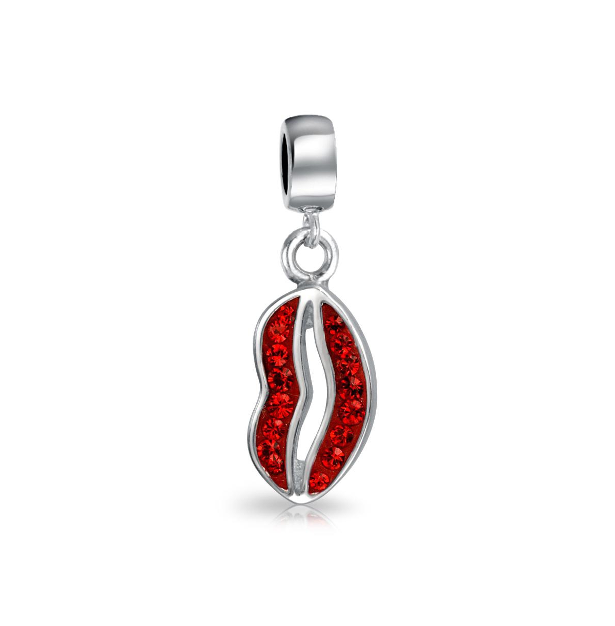 Click here for Bling Jewelry Sexy Crystal Kiss Lip Dangle Charm B... prices