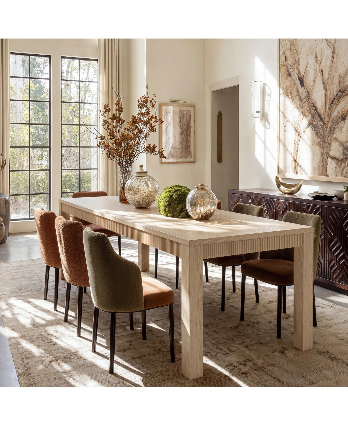 Click here for Homsee 7ft Solid Wood Dining Table - Extra Large F... prices