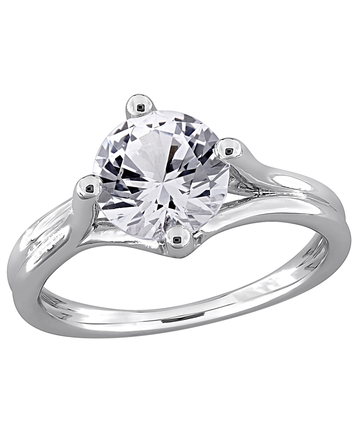 Click here for Macys Lab Grown White Sapphire (2 ct. t.w.) Ring i... prices