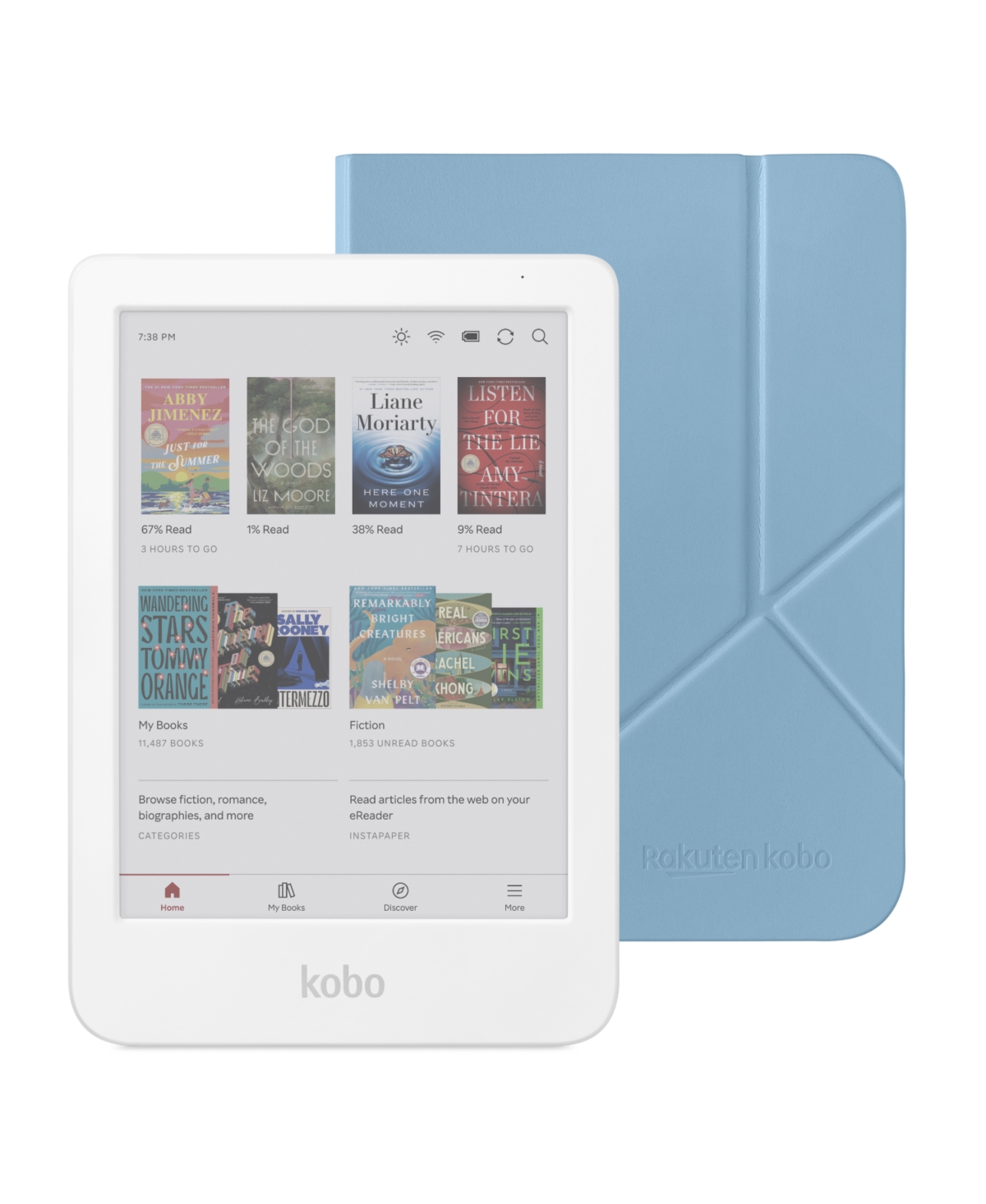 Click here for Kobo Clara 16GB Colour eReader with Dusk SleepCove... prices