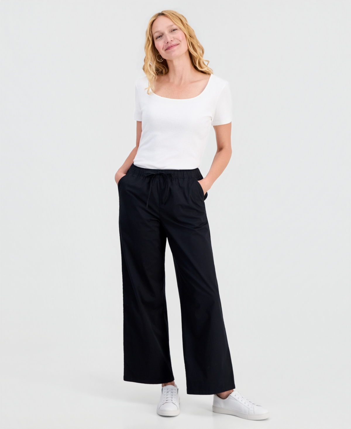 Click here for Style & Co Womens Wide-Leg Pull-On Pants  Macys Ex... prices