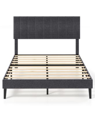 Click here for Slickblue Modern Velvet Platform Bed With Height A... prices