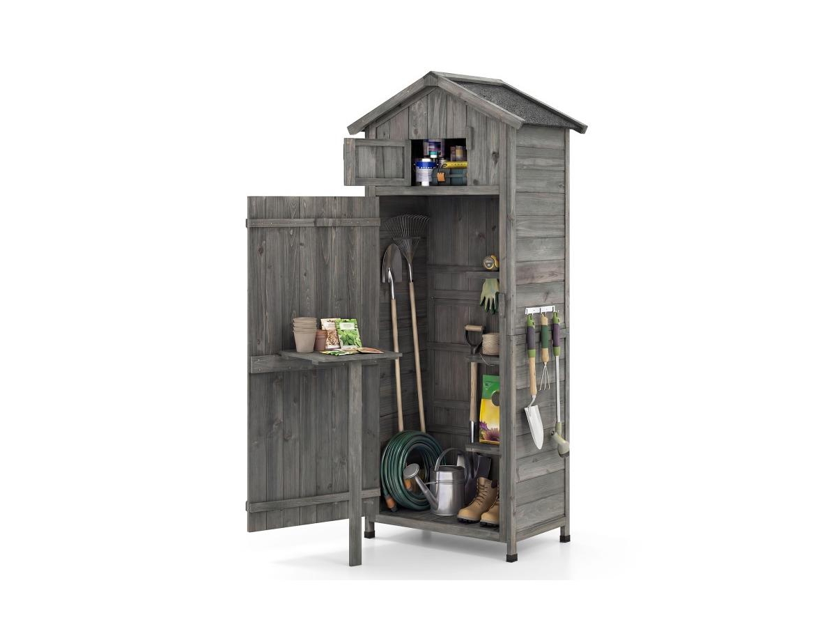 Click here for sumyeg 70 Inch Tall Garden Tool Storage Cabinet wi... prices