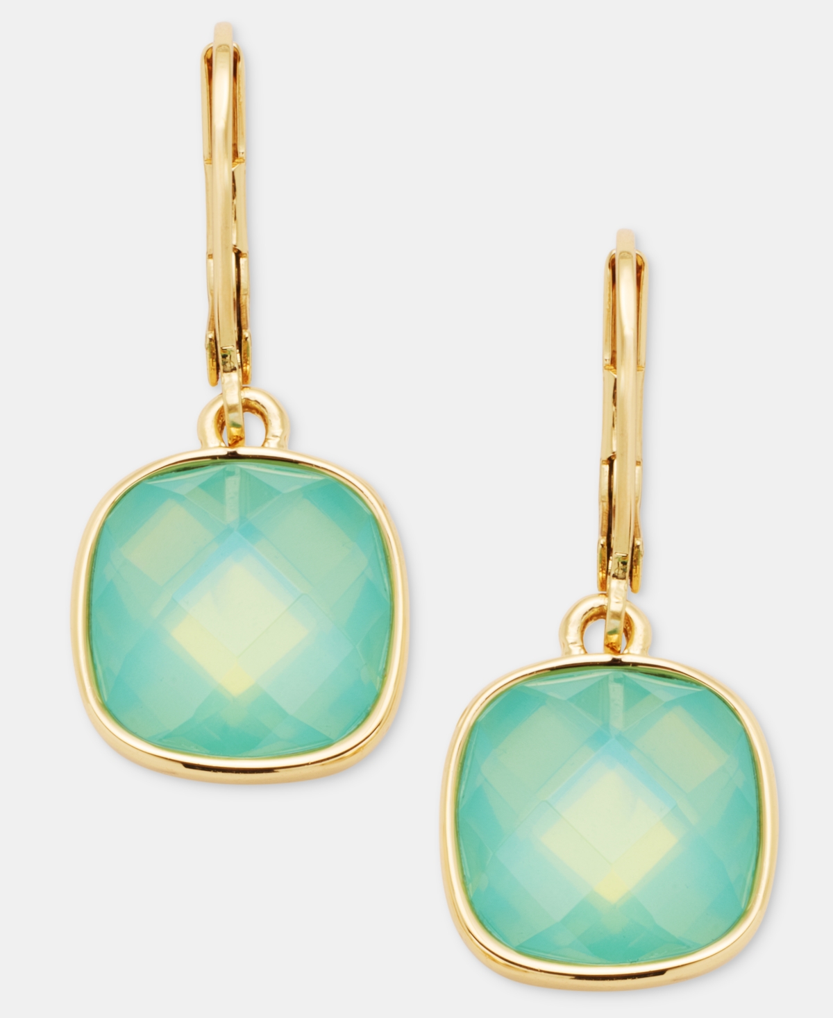 Click here for Anne Klein Stone Drop Earrings - Lt/pas Grn prices