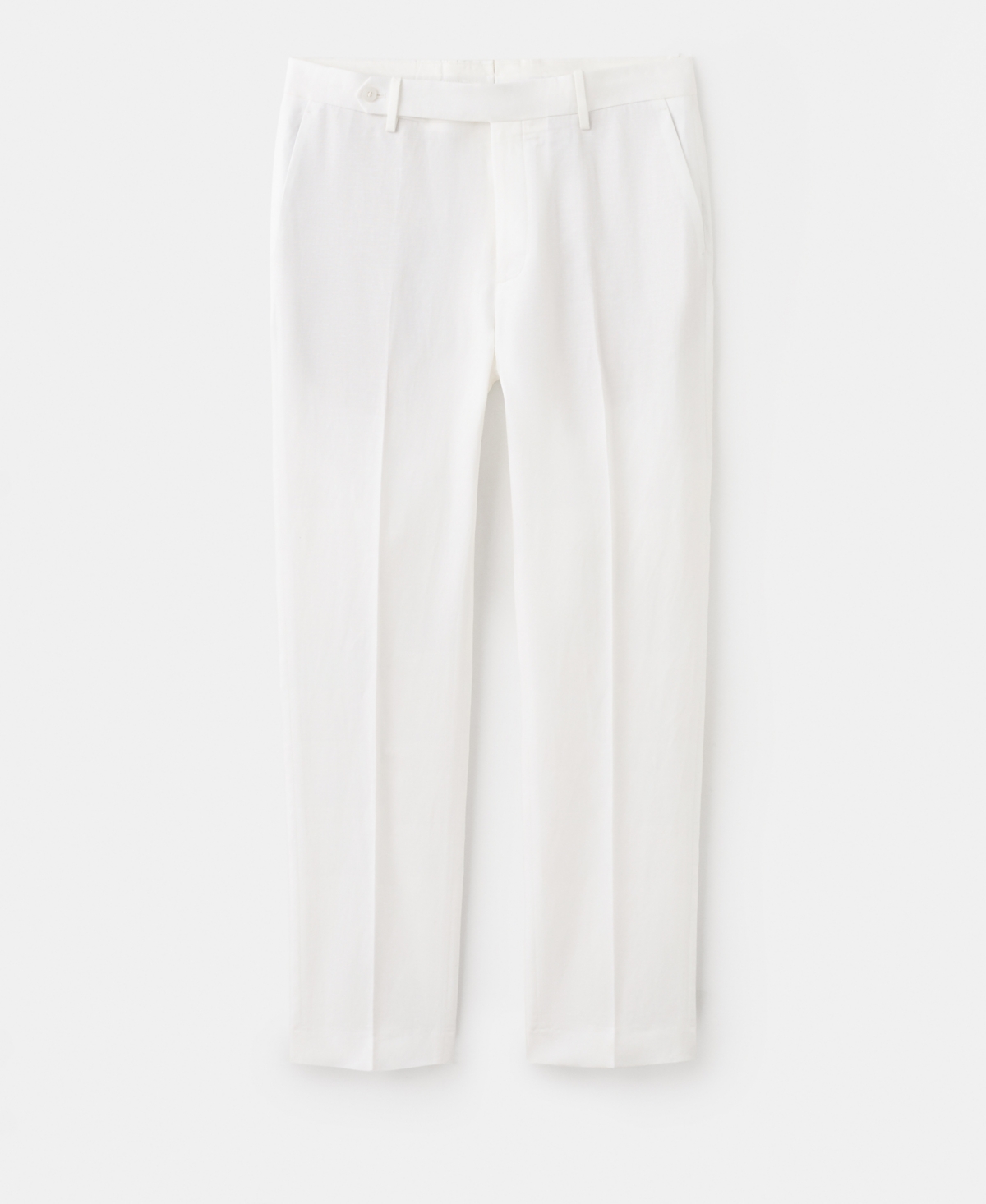 Click here for Mango Mens Slim-Fit Lyocell Linen Pants - Off Whit... prices