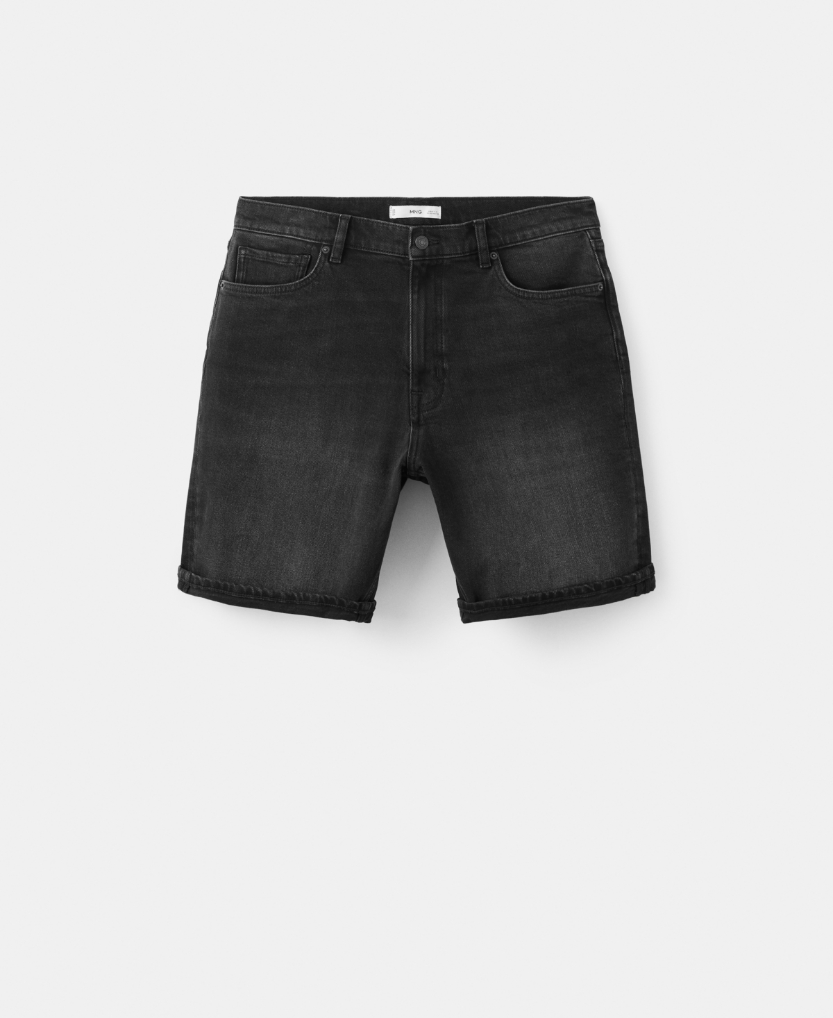 Click here for Mango Mens Slim-Fit Denim 9.45 Bermuda Shorts - Bl... prices