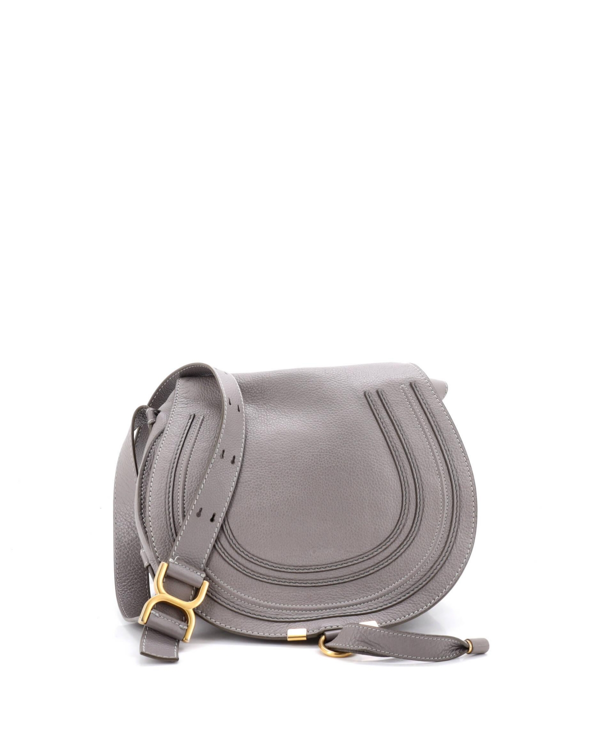 Click here for Pre-Owned Chloe Medium Marcie Saddle Bag Leather -... prices