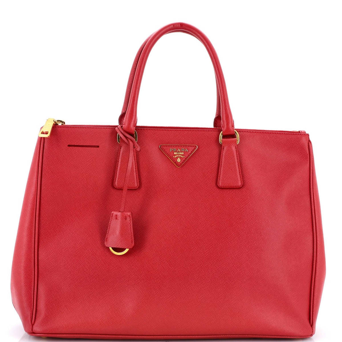 Click here for Pre-Owned Prada Large Double Zip Lux Tote Saffiano... prices