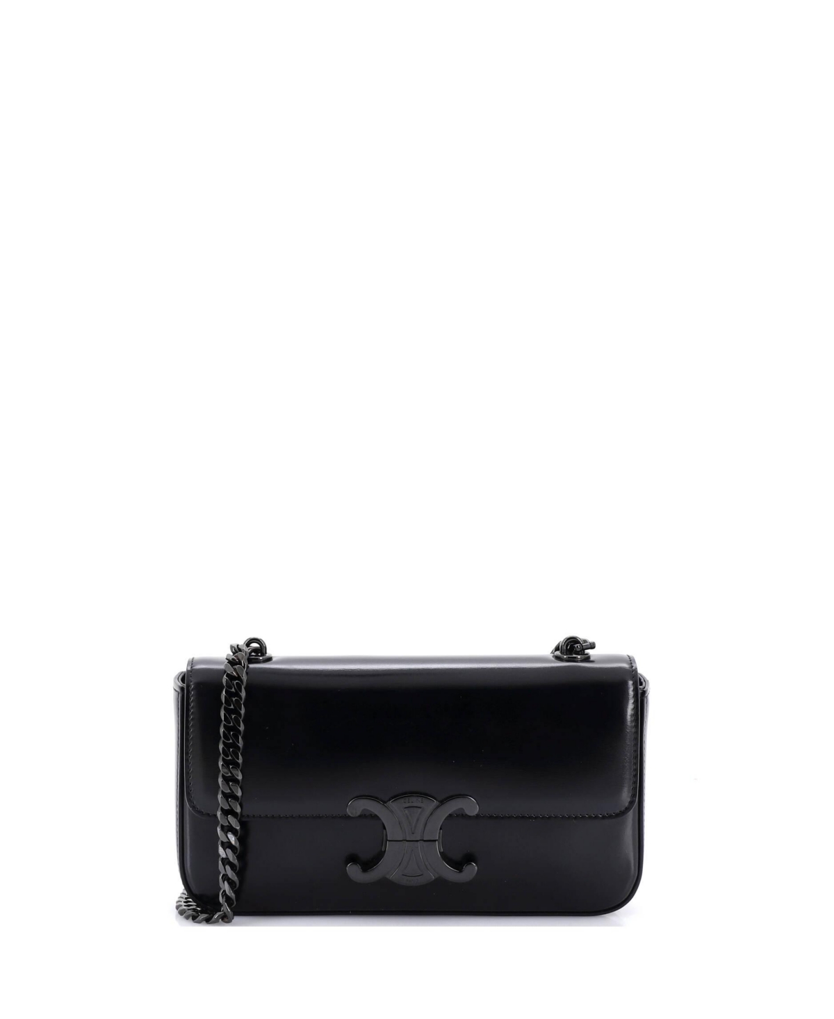 Click here for Pre-Owned Celine Small Triomphe Chain Shoulder Bag... prices