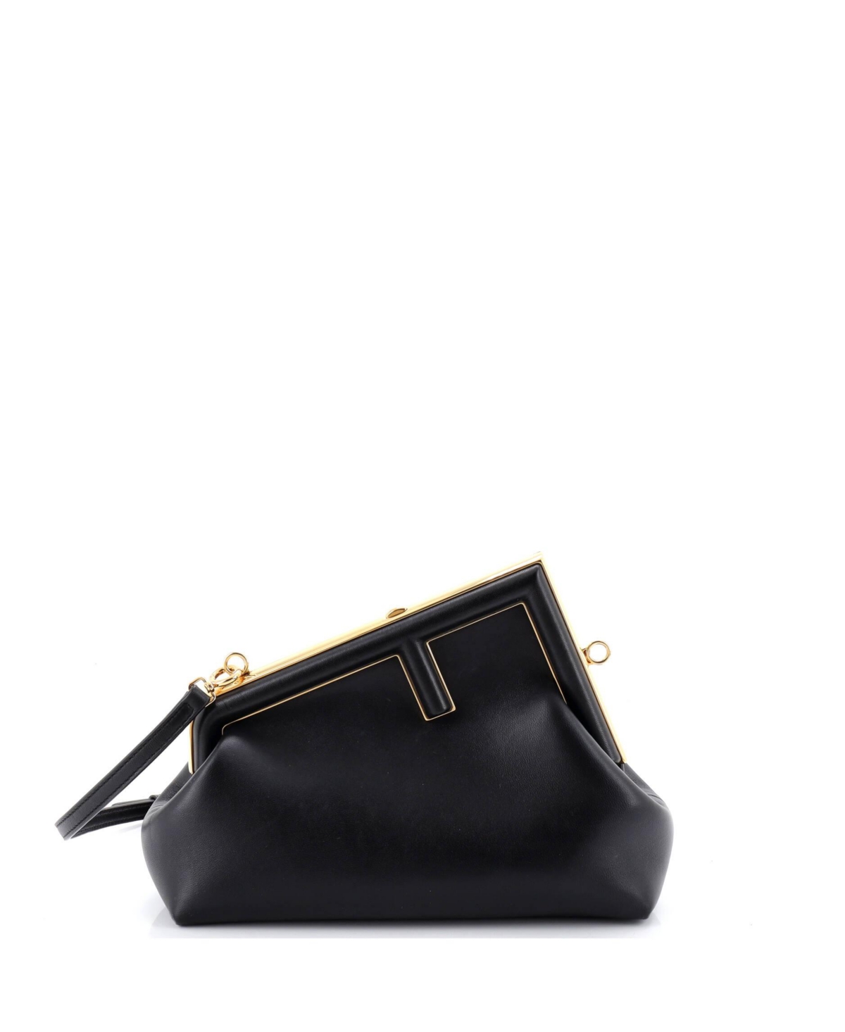 Click here for Pre-Owned Fendi Small First Bag Leather - Black prices