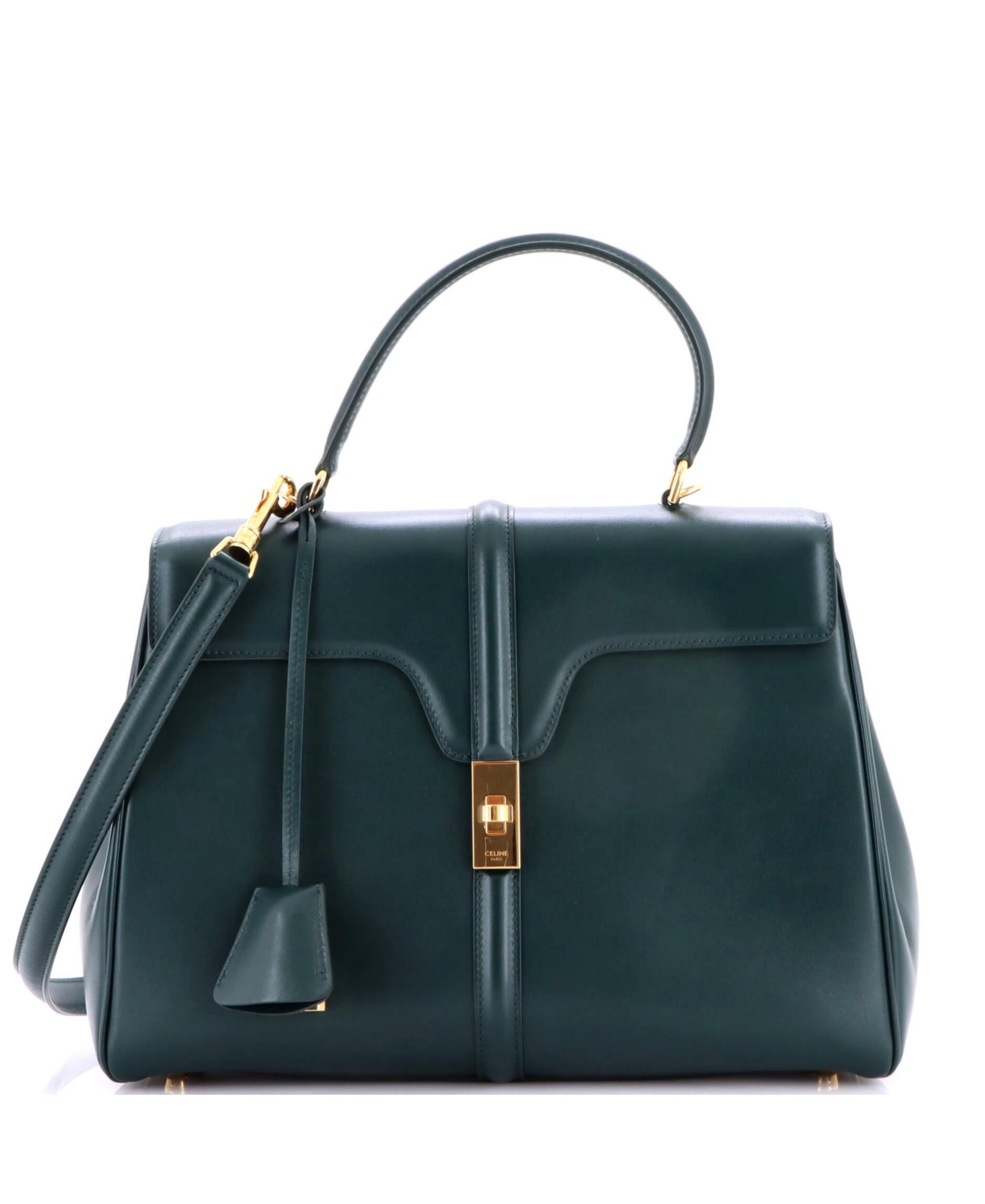 Click here for Pre-Owned Celine Medium 16 Top Handle Bag Smooth C... prices