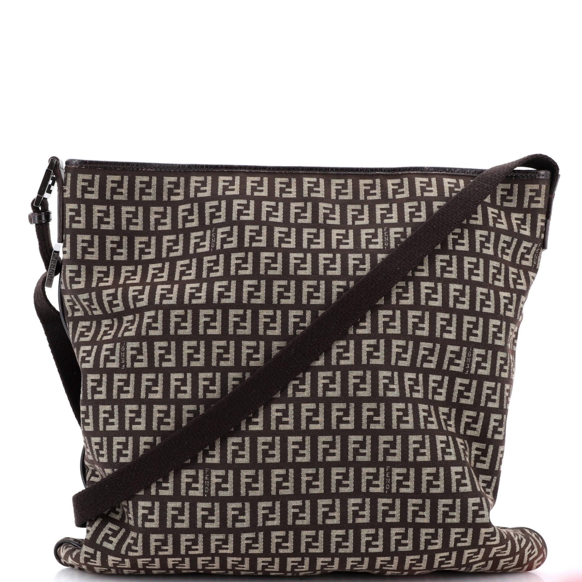 Click here for Pre-Owned Fendi Medium Vintage Zip Messenger Bag Z... prices